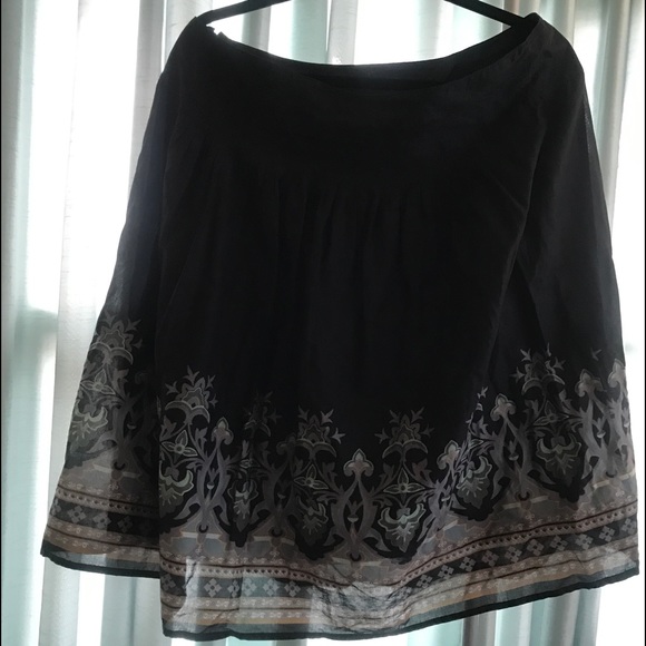 Apostrophe | Skirts | Apostrophe Cotton Navy Blue Double Layer Skirt ...